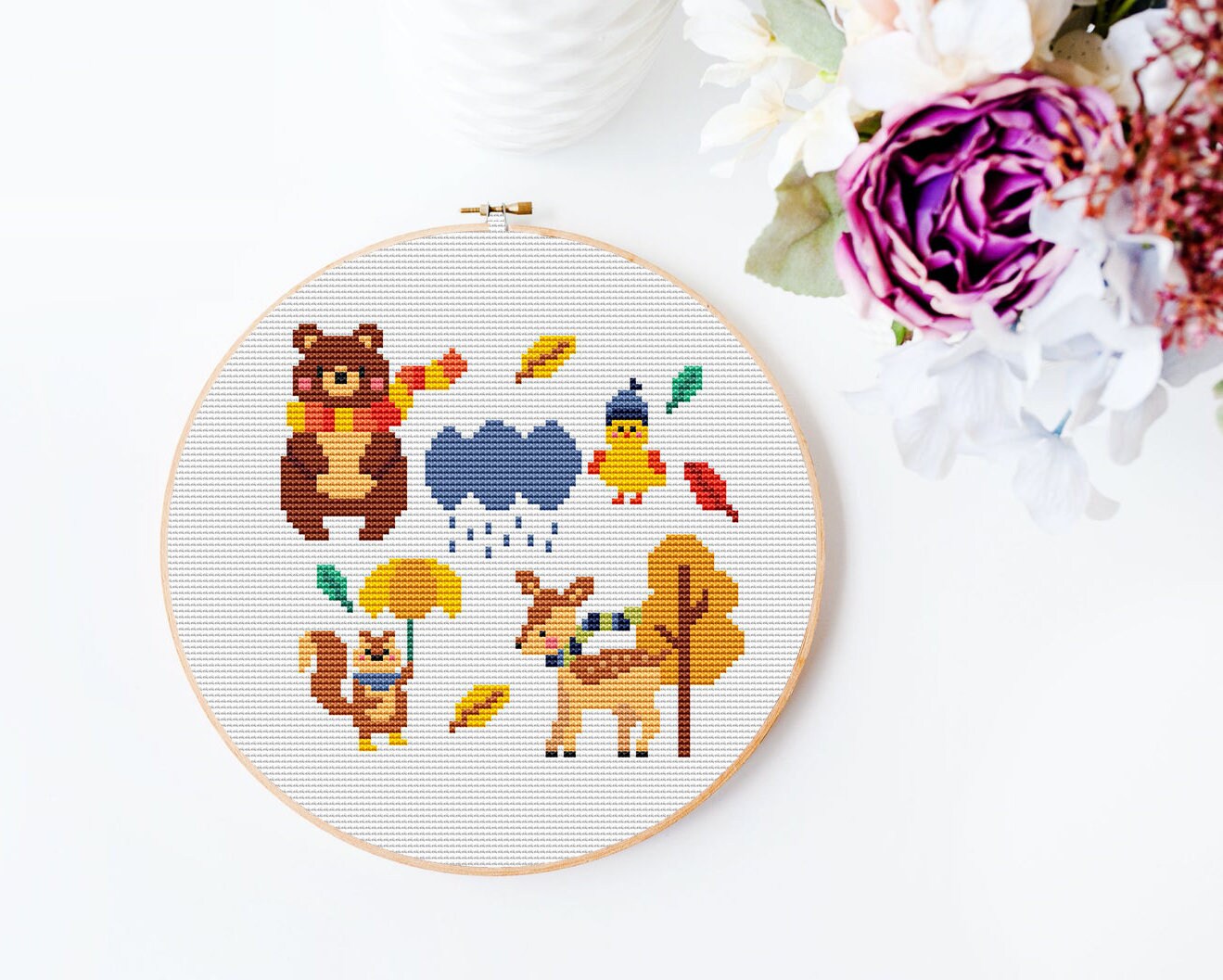 Fall Cross Stitchset of 3 Patterns Fall Cross Stitch | Etsy