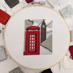 London Cross Stitch Pattern (digital Format - PDF), Mini Cross Stitch ...