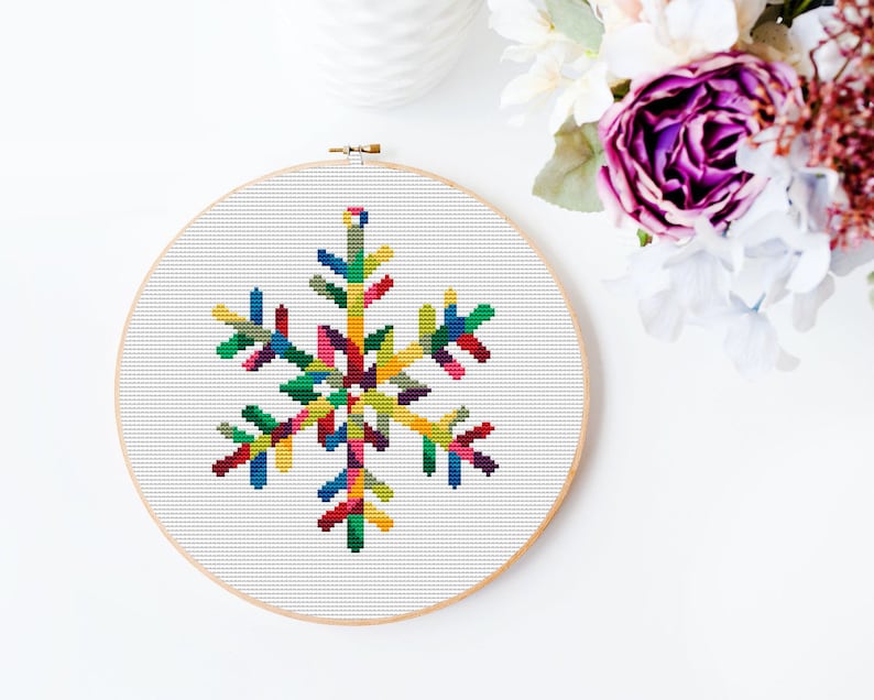 Geometric Christmas Cross Stitch Pattern Set (PDF Pattern) - Etsy