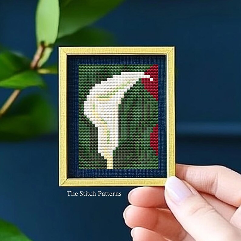 Mini Calla Lily Cross Stitch Pattern, Georgia Okeeffe Art (PDF Pattern ...