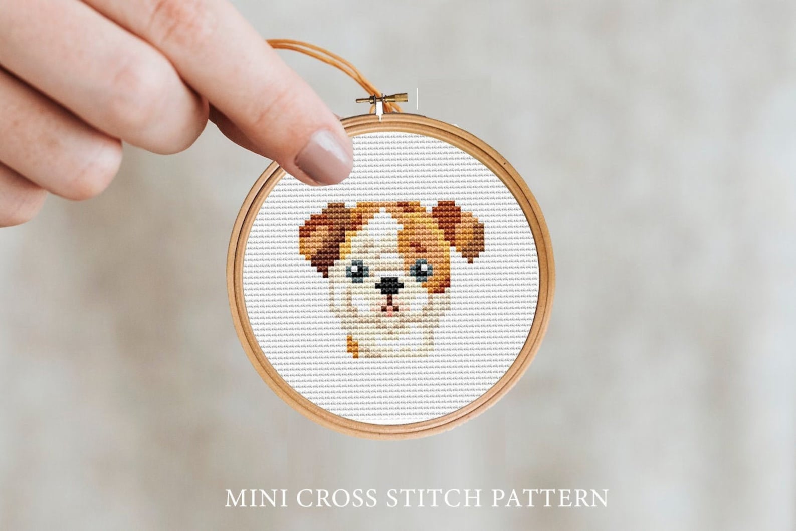 Bulldog Cross Stitch Pattern MINI Cross Stitch Dog Portrait | Etsy