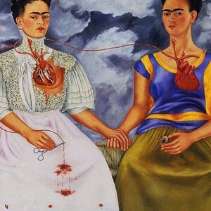 Modern Cross Stitch Pattern the 2 Fridas. P21 Miniature Art Cross ...