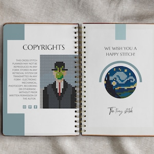 Cross Stitch Project Book Journal PRINTABLE PDF, Xstitching Planner ...