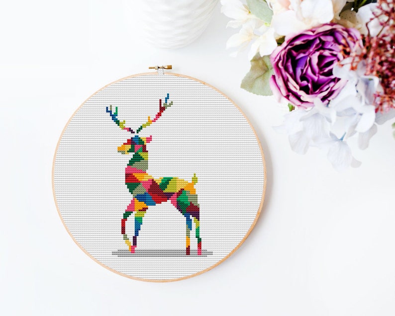 Geometric Christmas Cross Stitch Pattern Set (PDF Pattern) - Etsy