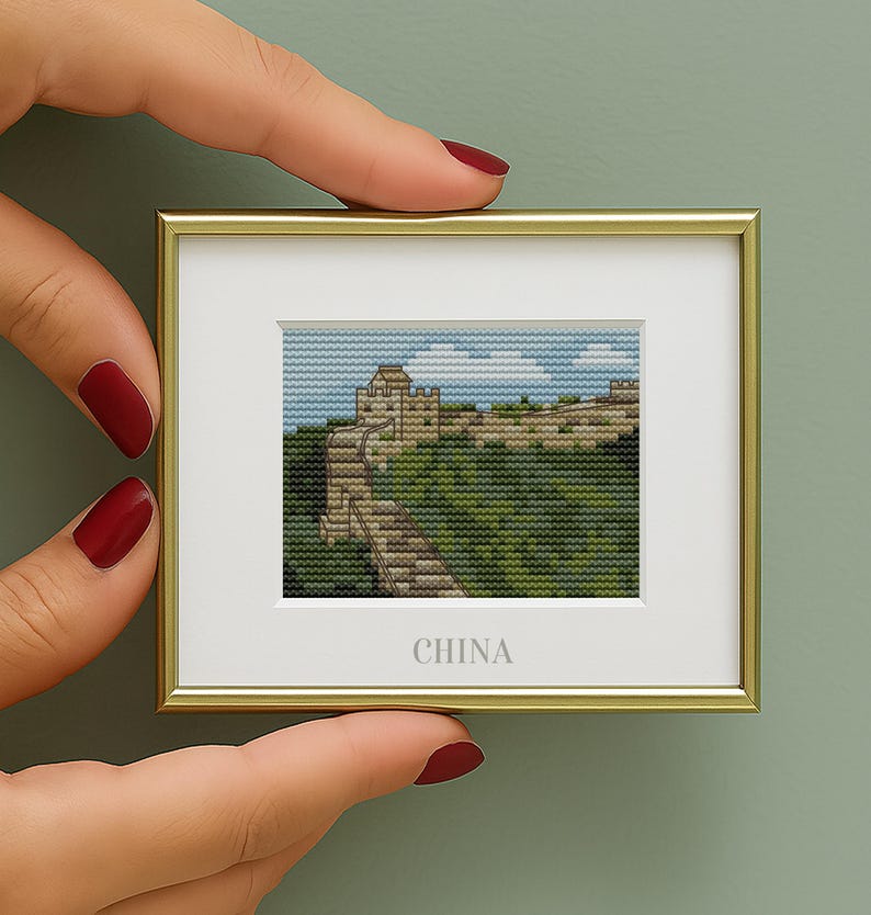 China Cross Stitch Pattern: Chinese Wall Travel Design (PDF Pattern ...