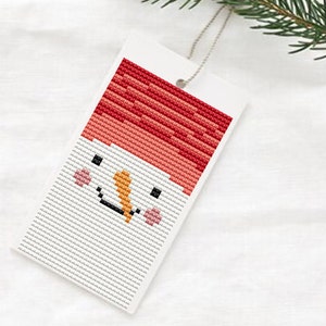 Christmas Gift Tags Cross Stitch Pattern, Set of 8 (PDF Pattern ...