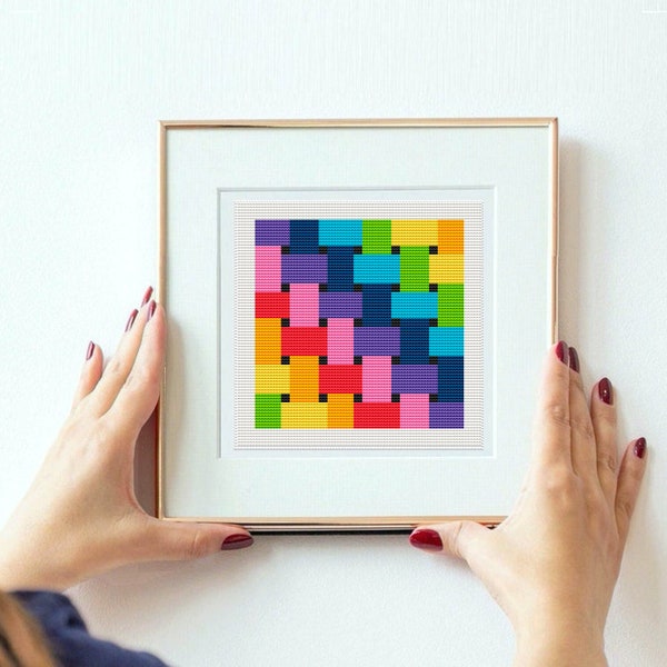 Rainbow Color Blocks - Etsy