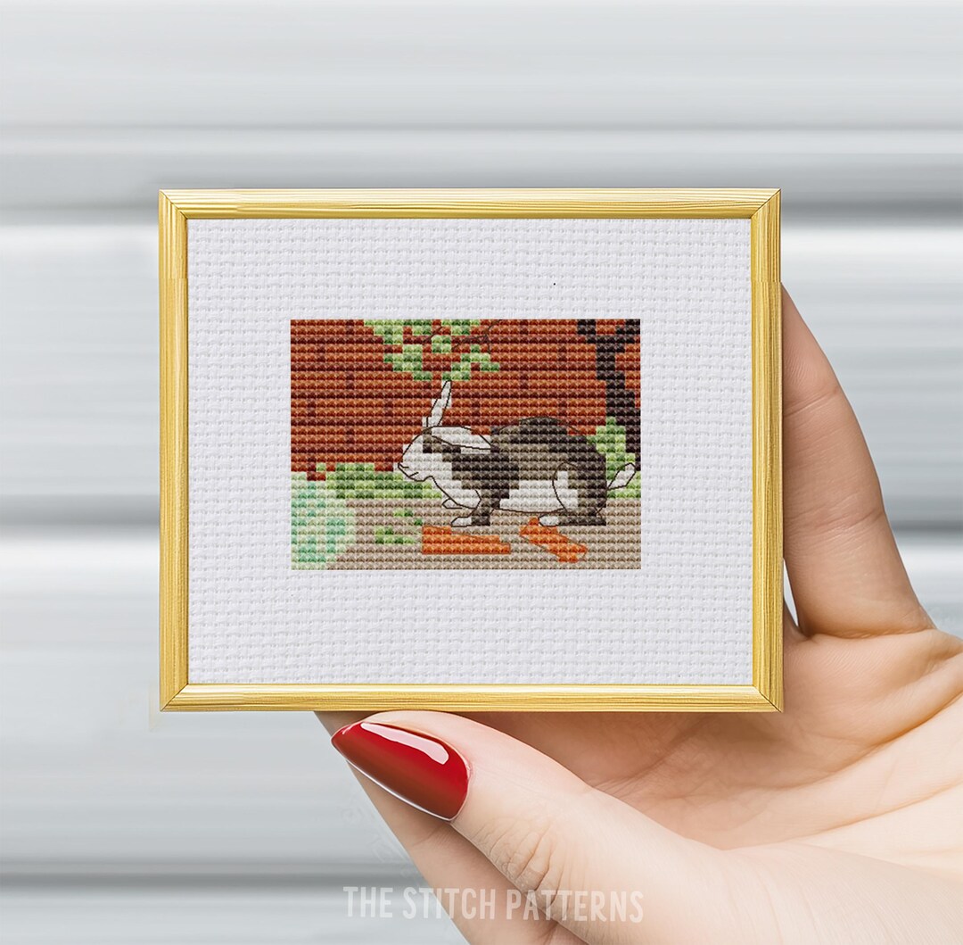 Mini Masterpieces, rabbit Henri Rousseau, Cross Stitch Pdf, Instant PDF ...