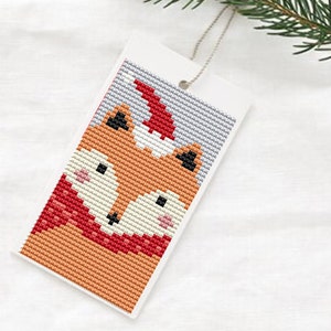 Christmas Gift Tags Cross Stitch Pattern, Set of 8 (PDF Pattern ...