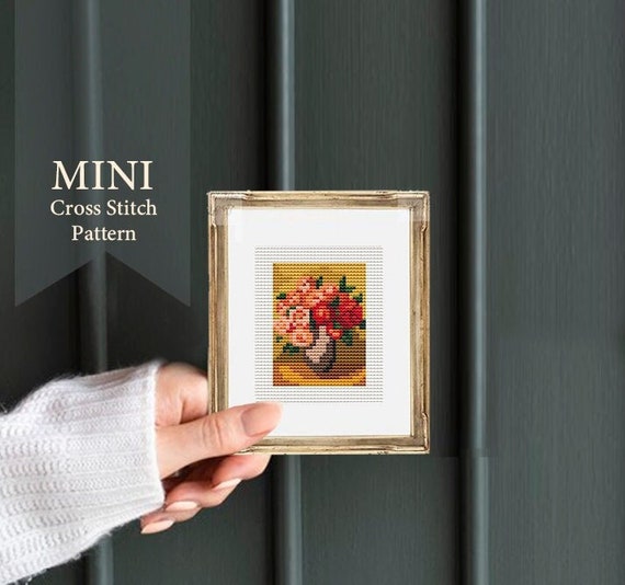 Mini Counted Cross Stitch Pattern still Life With | Etsy