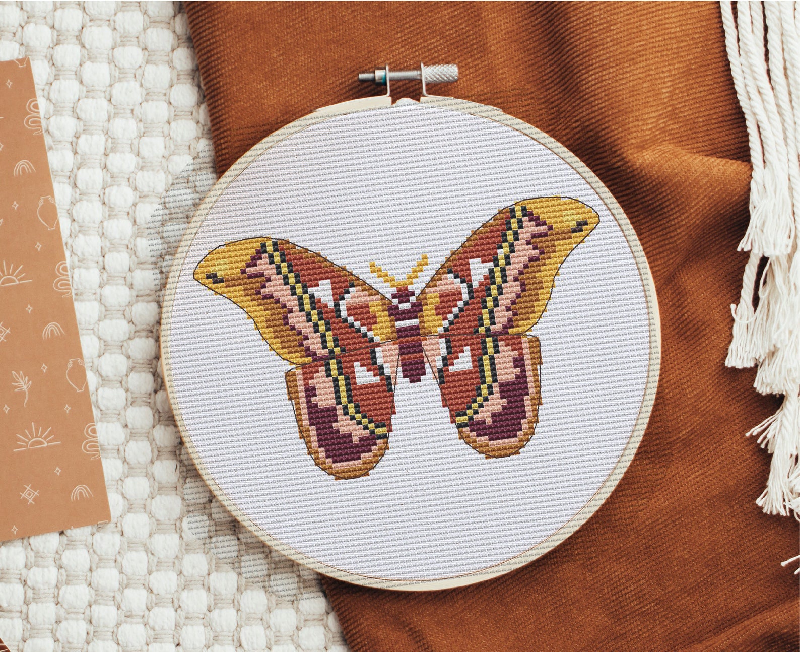 Mini Monarch Butterfly Cross Stitch Pattern: Vintage Cottagecore Decor ...