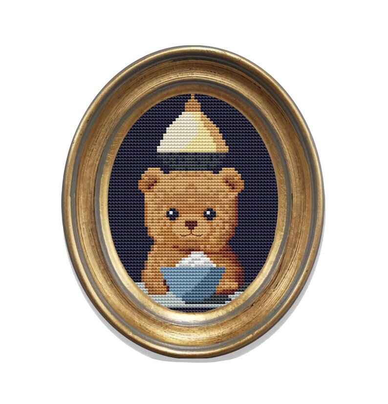 Animals Midnight Snacks Cross Stitch Patterns, Kitchen Decor (PDF ...
