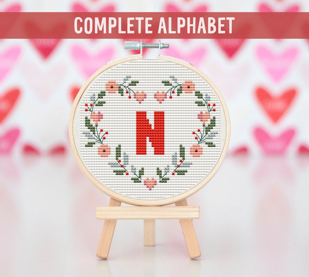 Mini Hearts Cross Stitch Patterns, Small Valentines PDF, Tiny Cross ...
