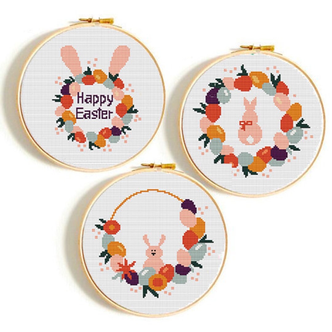 Easter Cross Stitch Pattern, Easter Cross Stitch, Peeps Cross Stitch ...