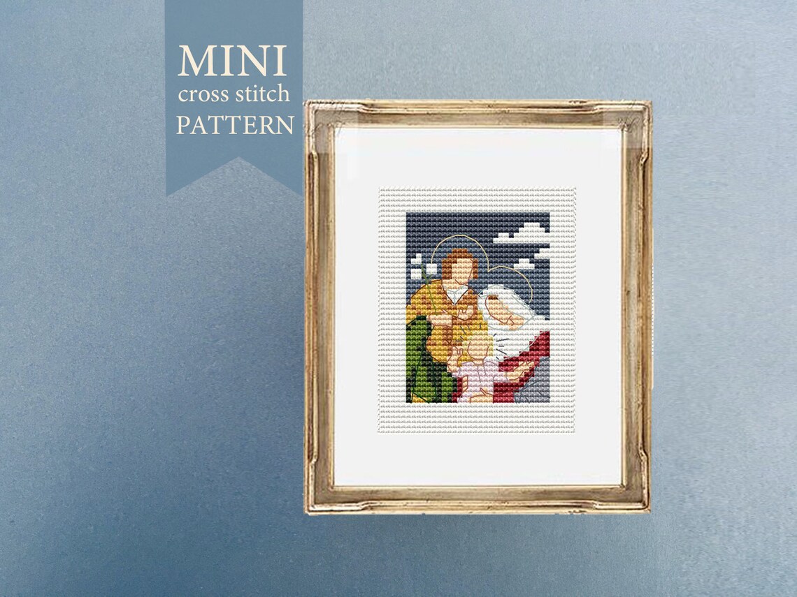 Mini holy Family Cross Stitch Pattern Religious - Etsy
