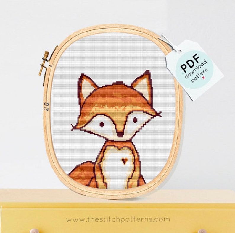 Cross Stitch Pattern Baby Nursery Animals Set of 2 Cross - Etsy