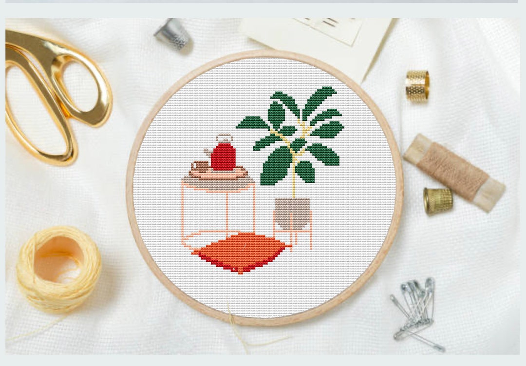 Contemporary Cross Stitch Pattern PDF, Furniture Cross Stitch, Boho ...