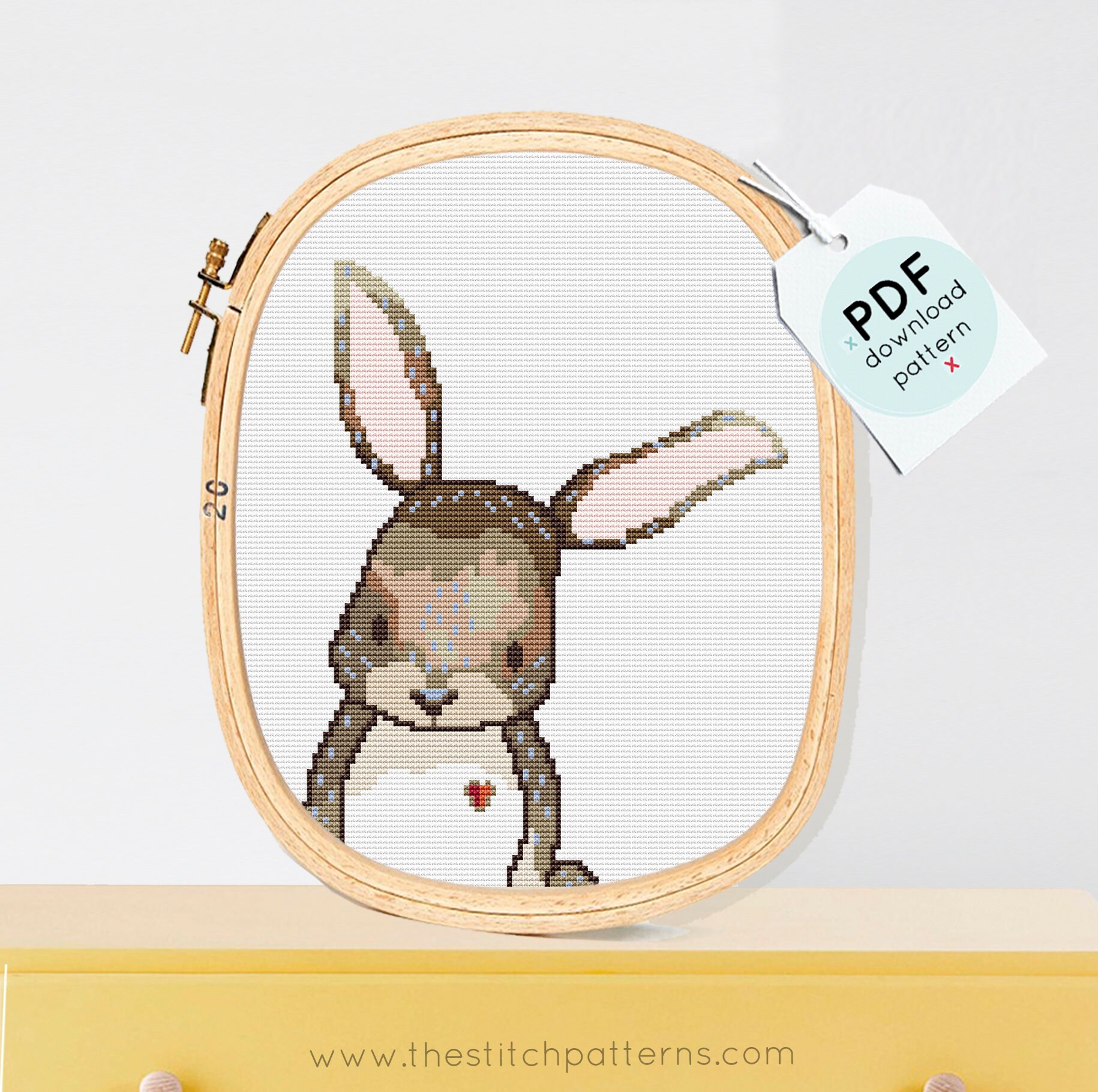 Cross Stitch Pattern Baby Nursery Animals Set of 2 Cross | Etsy