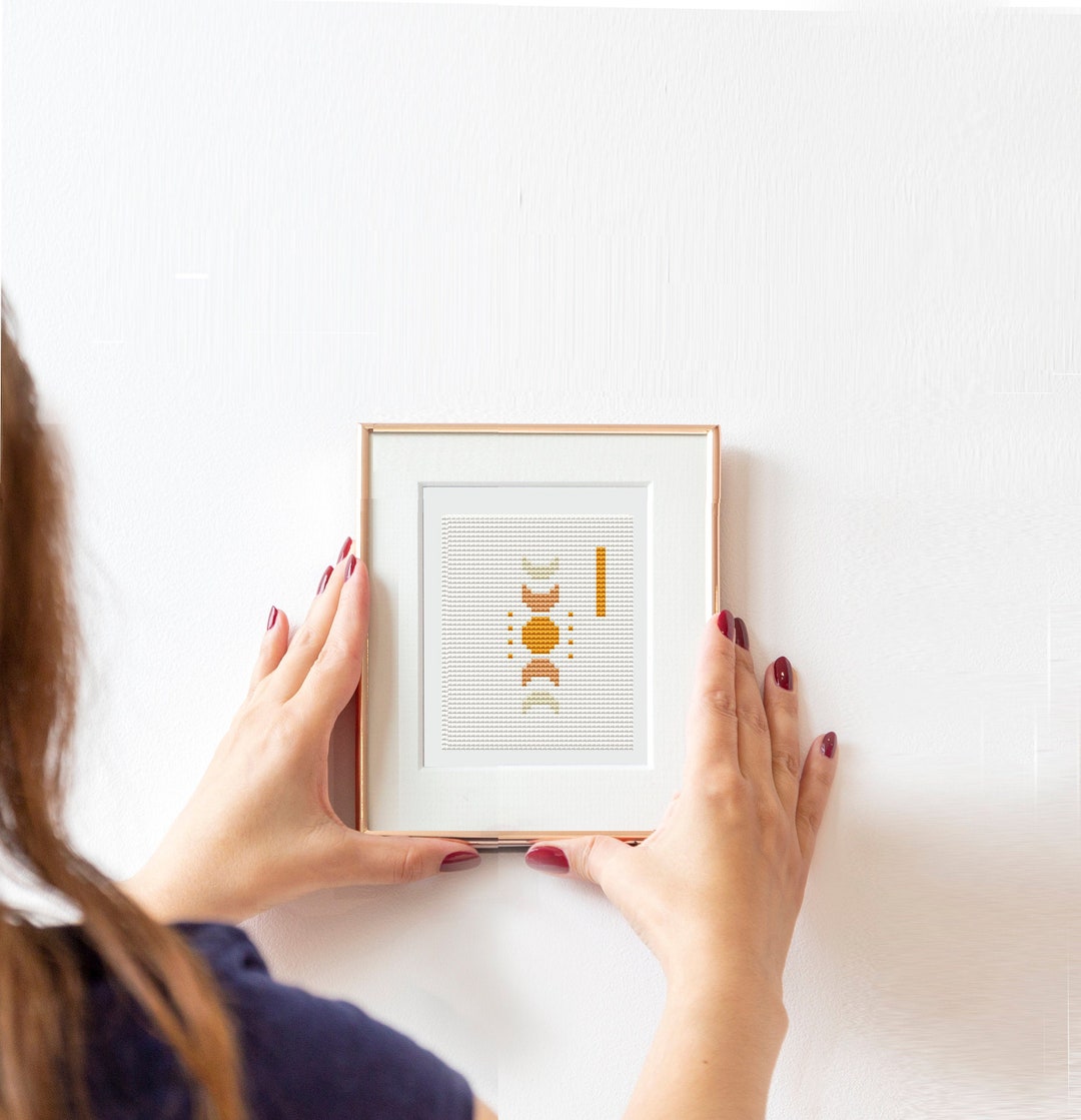 Modern Cross Stitch Pattern "tiny Boho Moon",miniature Art Cross Stitch ...