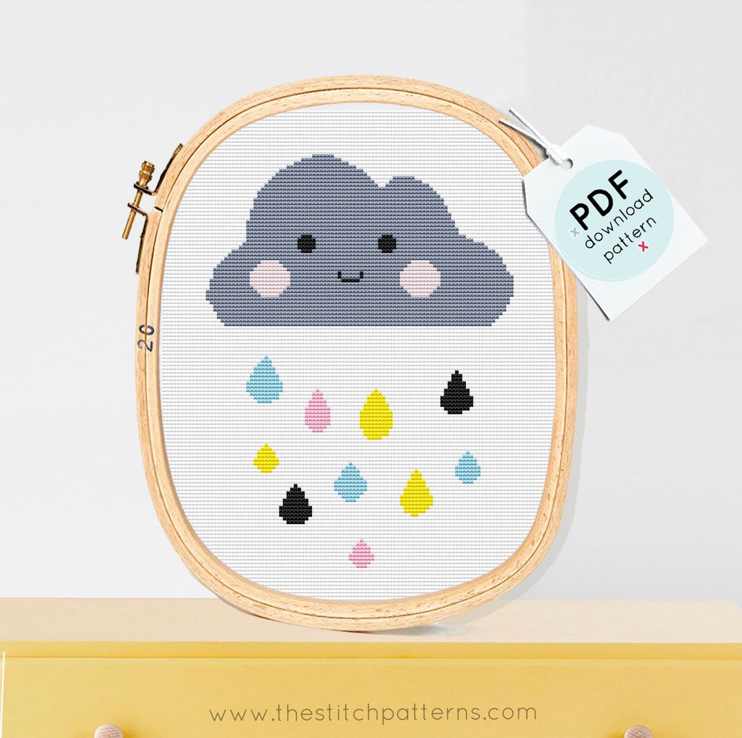 Cross Stitch Pattern Baby, Little Cloud, Cloud Cross Stitch Pattern ...