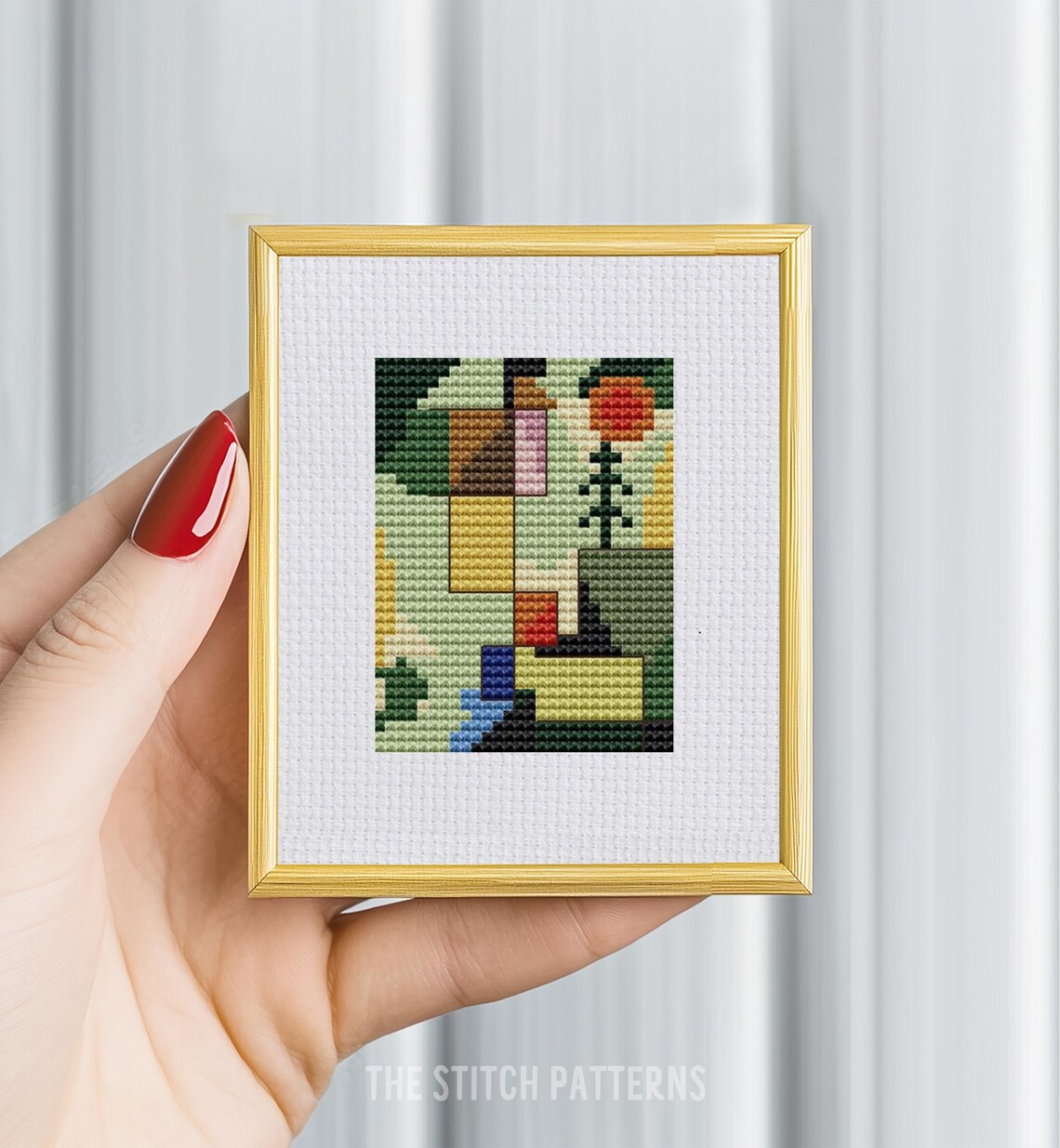 Paul Klee Fir Trees Cross Stitch Pattern, Modern Embroidery (PDF ...