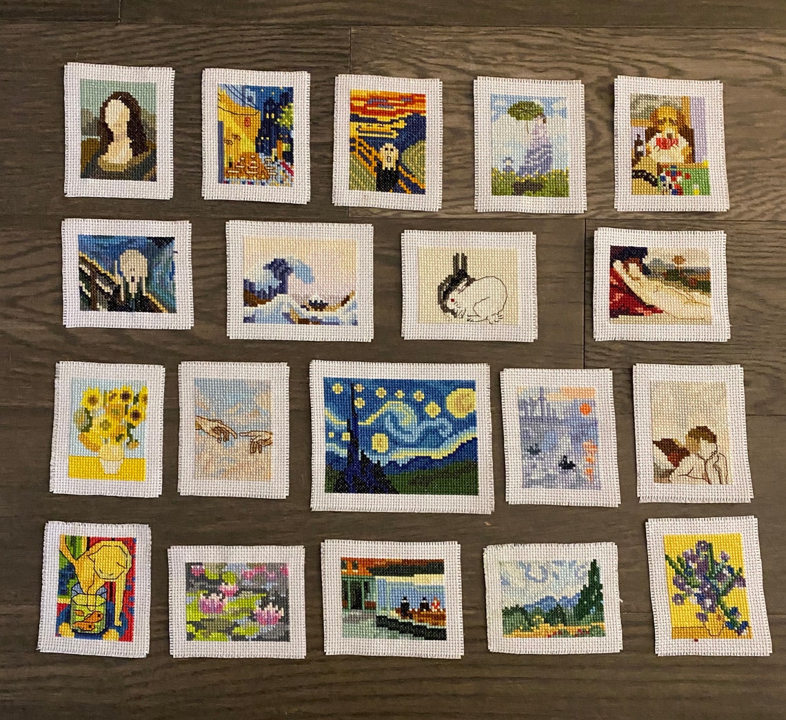 Mini Counted Cross Stitch Pattern still Life With | Etsy