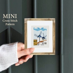 Spain Cross Stitch Pattern: City Embroidery (printable PDF, Mini) - Etsy