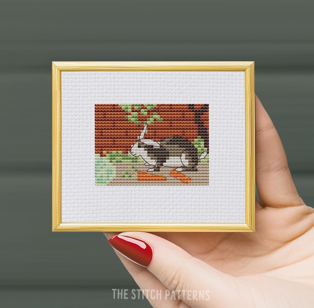 Mini Masterpieces, "rabbit" Henri Rousseau, Cross Stitch Pdf, Instant ...