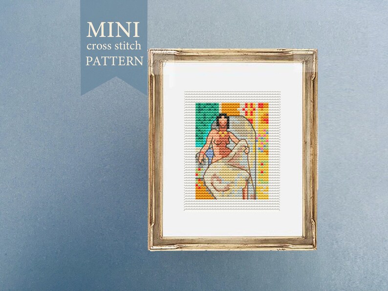 Yellow Odalisque Henry Matisse Mini Cross Stitch Pattern Art - Etsy