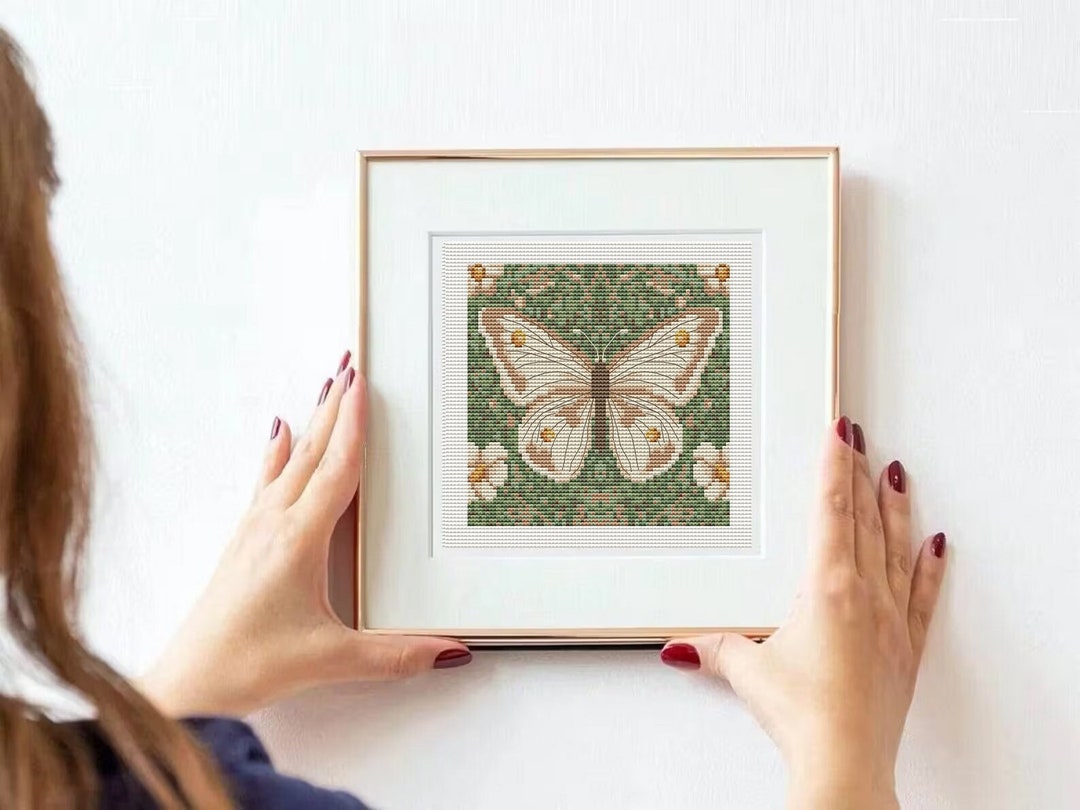 Butterfly Design William Morris Cross Stitch Patterns, William Morris ...