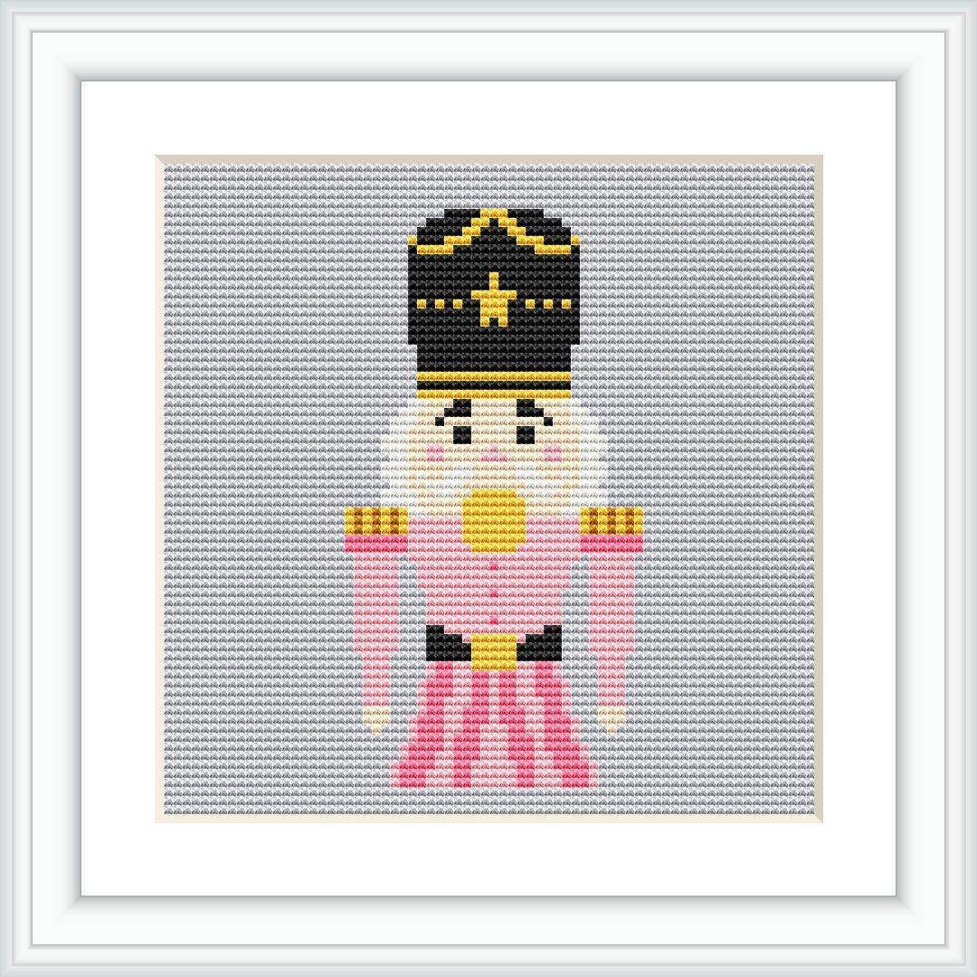 Nutcracker Cross Stitch Pattern: Primitive Mistletoe Ornament (PDF ...