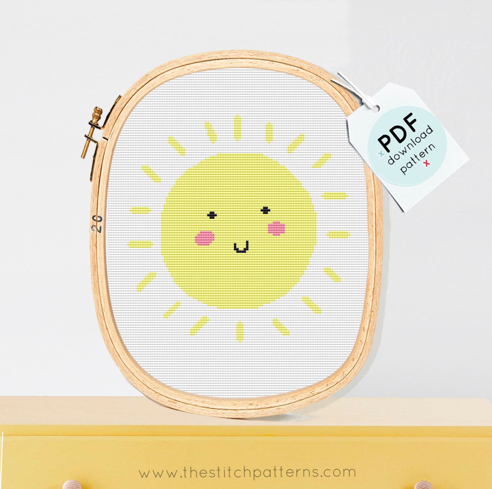 Happy Sun Cross Stitch Pattern, Modern Nursery PDF (instant Download ...