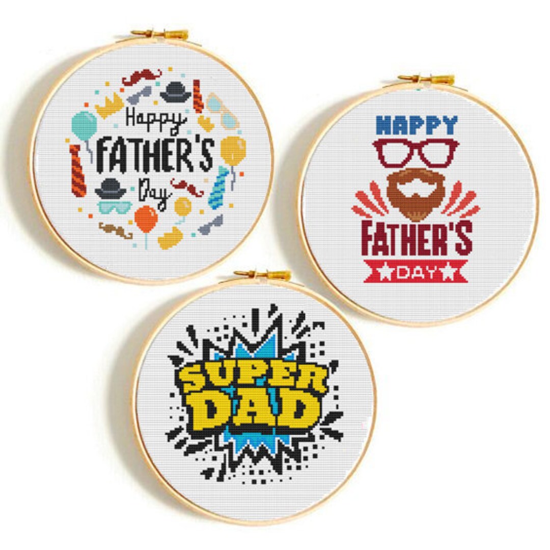 Set of 3 Cross Stitch Patterns,cross Stitch Pattern, Modern Cross ...