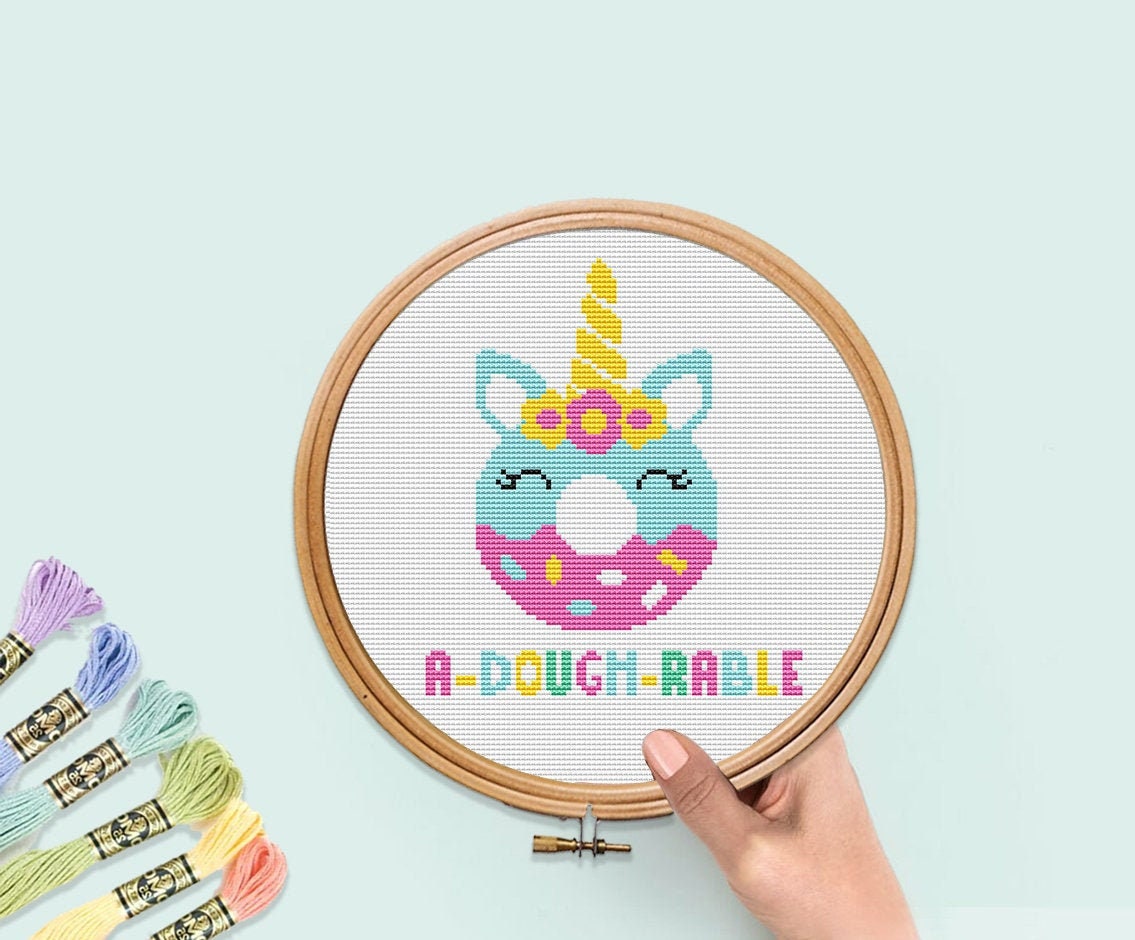 Donut Cross Stitch Pattern Unicorn Doughnut Instant Download PDF Cute ...