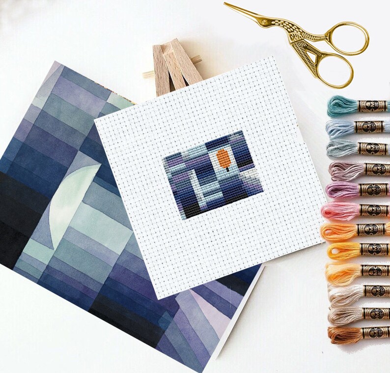 Tiny Art Cross Stitch Pattern the Messenger of - Etsy