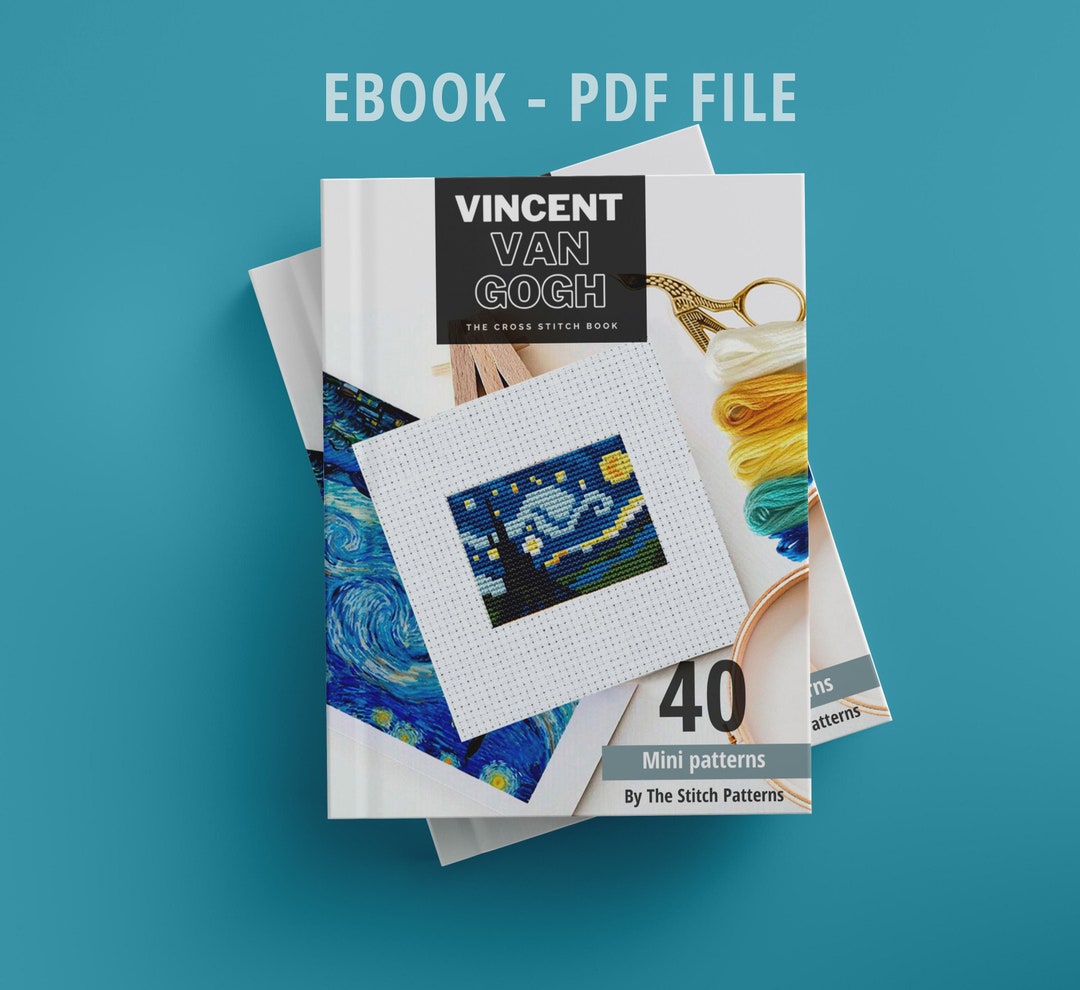 Vincent Van Gogh Mini Masterpieces, Tiny Cross Stitch Patterns, 40 Cool ...