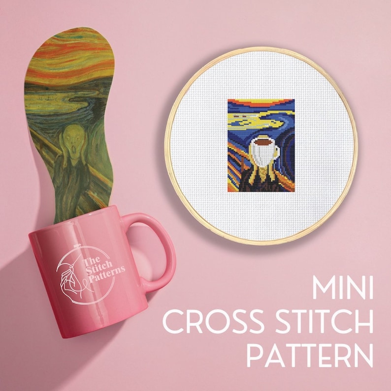 SPECIAL EDITION Coffee Lovers Mini Cross Stitch Coffee Cross - Etsy