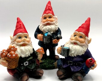 Miniature Gnomes Figurines - Etsy