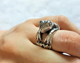 Frog ring | Etsy