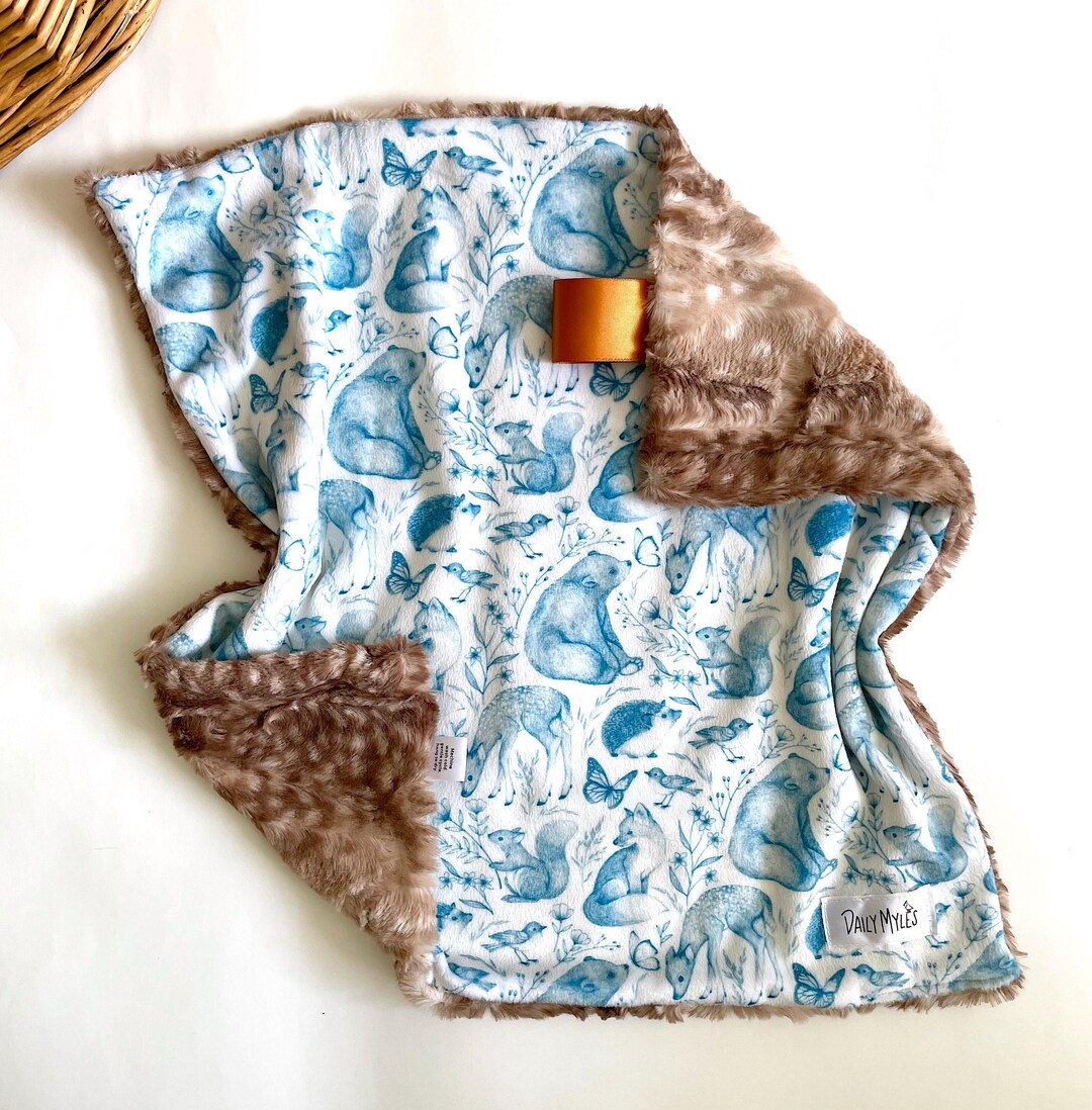 Lovey: Blue Fauna Lovey. Fauna Lovey. Animal Baby Lovey. Minky Lovey ...
