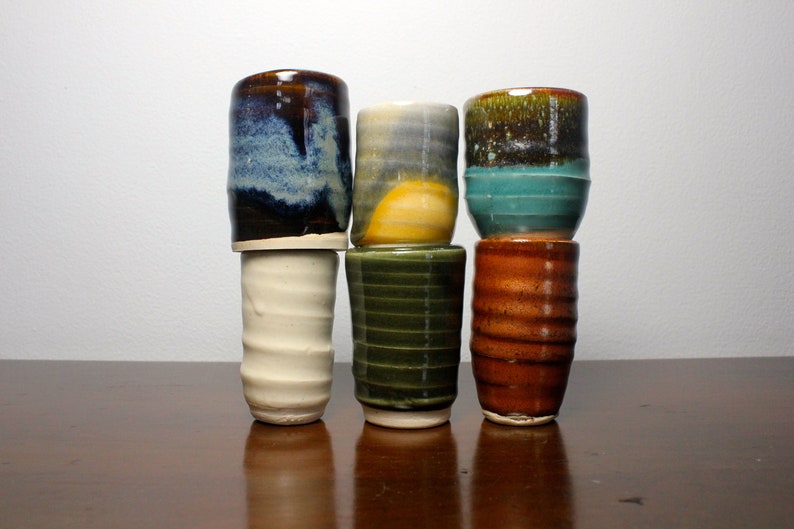 Ceramic Shot Glass wheel thrown | Etsy