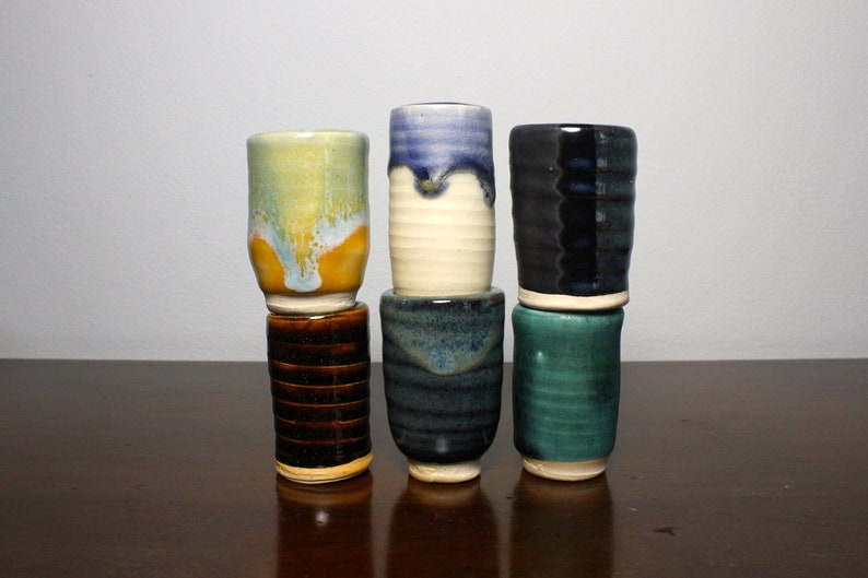 Ceramic Shot Glass wheel thrown | Etsy