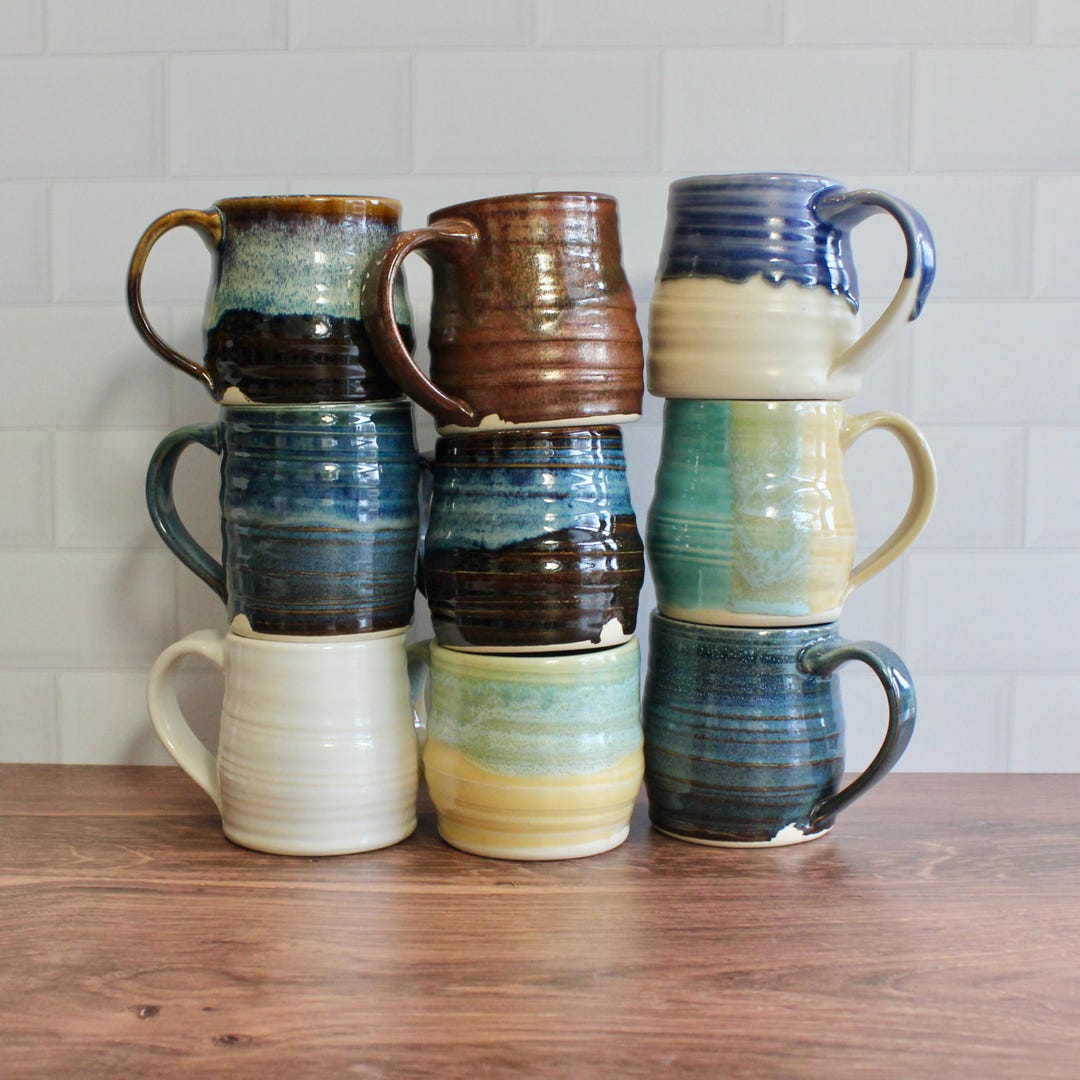 Ceramic Mug // Small 8oz Coffee Mug — Handmade Pottery - Etsy