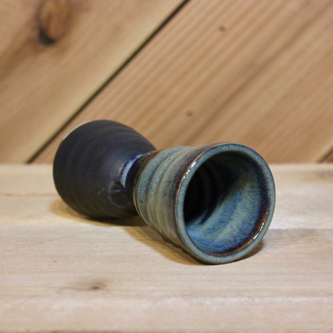 Blue & Black Ceramic Cocktail Jigger Wheel Thrown - Etsy