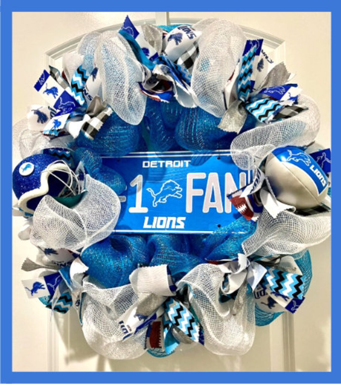 Detroit Lions Wreath - Etsy