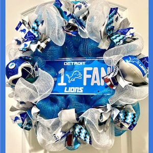 Detroit Lions Wreath - Etsy