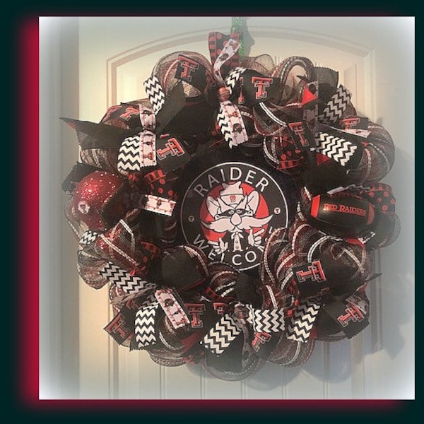 Texas Tech Wreath - Etsy