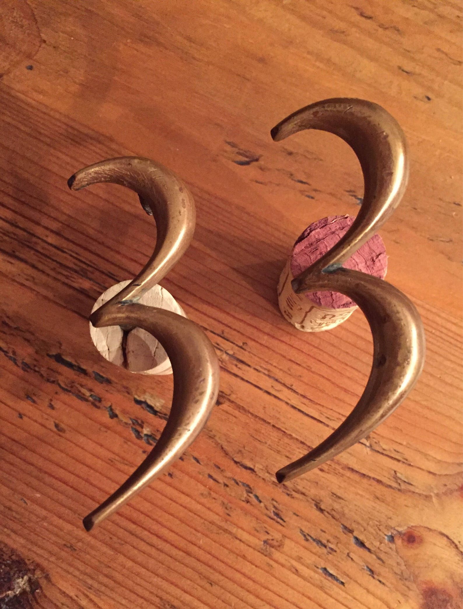 Vintage Hand Forged Solid Brass House Number Numeral "3" With Pins on ...