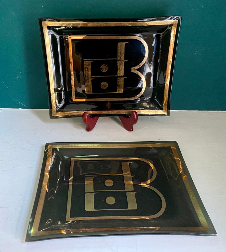 Two Glass Plates Sheraton Boston Hotel First Annual Inaugural - Etsy