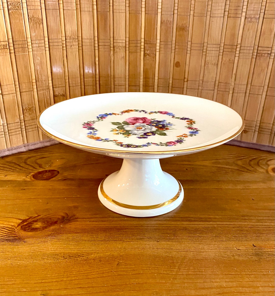 JKW 1930 Pedestal Cake Stand West Germany Bavaria - Etsy